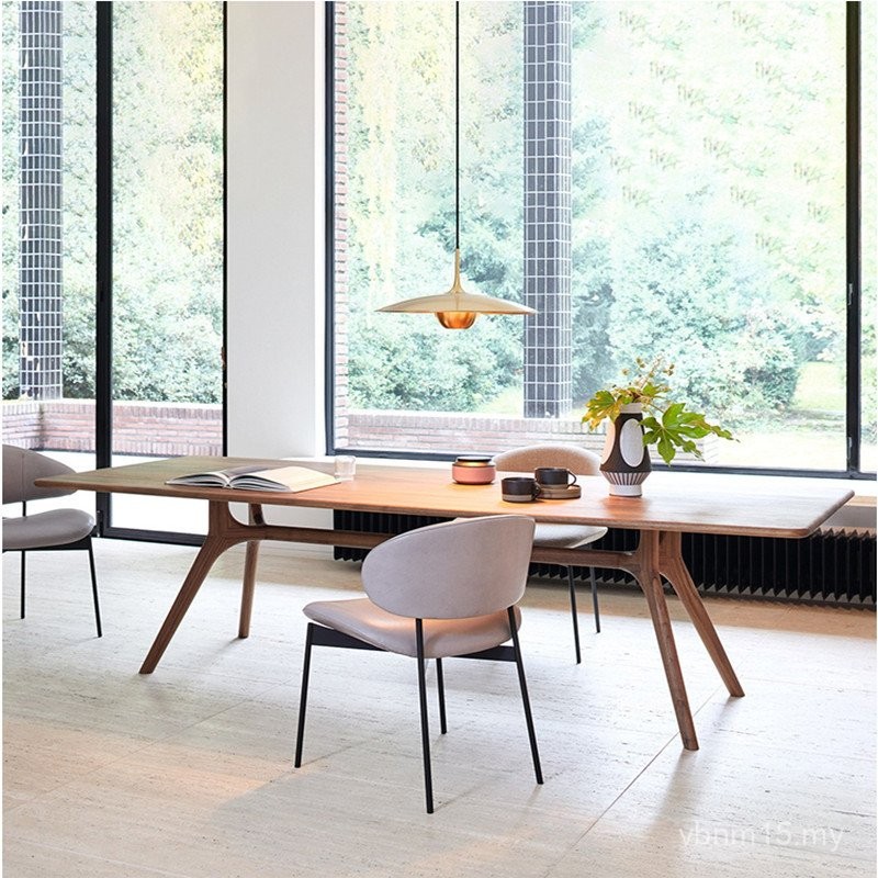 Nordic Solid Wood Simple Dining Table Creative Designer Negotiation ...