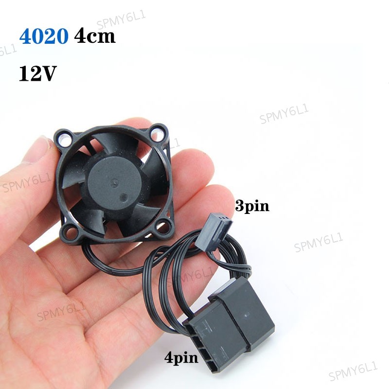 4cm 40*40*20mm DC 12v small 3pin or big 4pin Brushless Computer Cooling ...