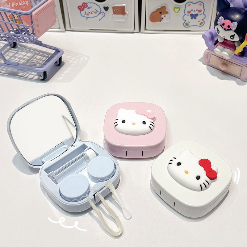 Eas Kawaii Hello Kitty Color Contact Lens Case Cartoon Cute Sanrio ...