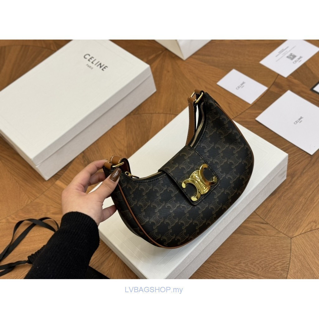 Celine _ beg Box Size248cm Underarm Cowhide Underarm Bag Medium Small Its Mirror Rate Can Drip ...