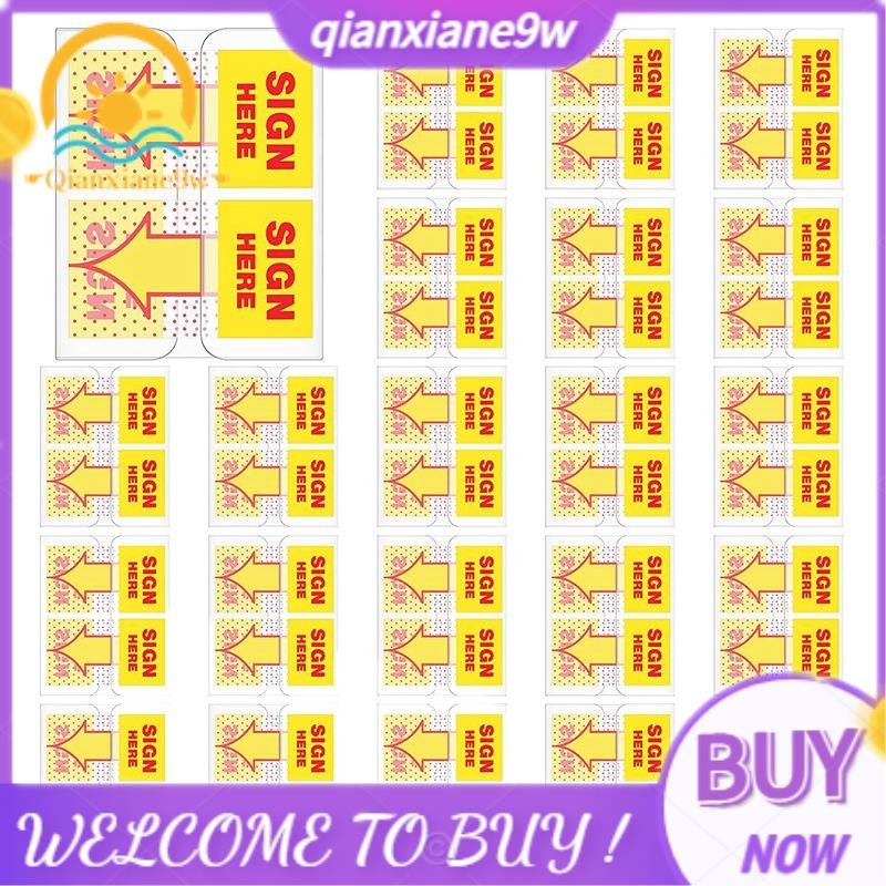 300 Piece Sign Here Tabs Sign Here Flags with Dispenser Arrows Flag, 1 ...