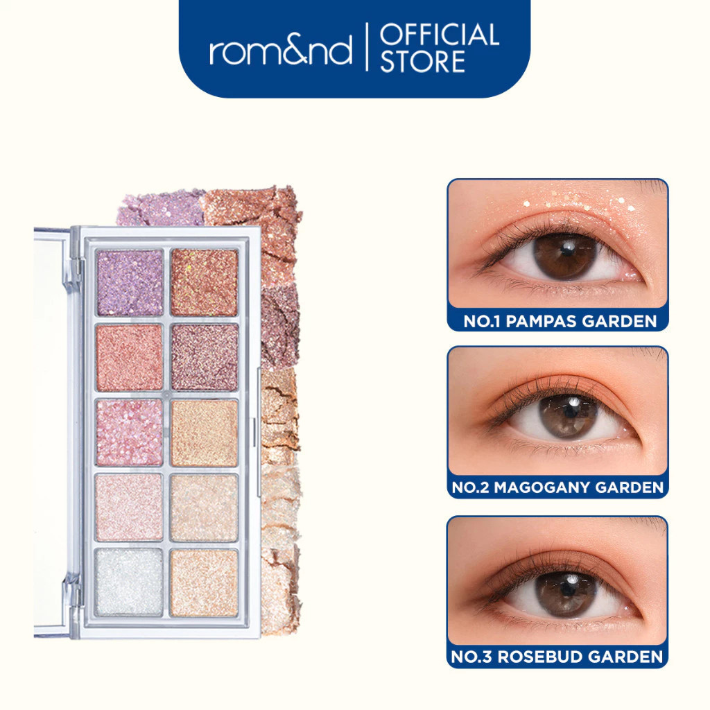 Romand Better Than Eye Palette 10 Colors Super Glitter Eyeshadow ...