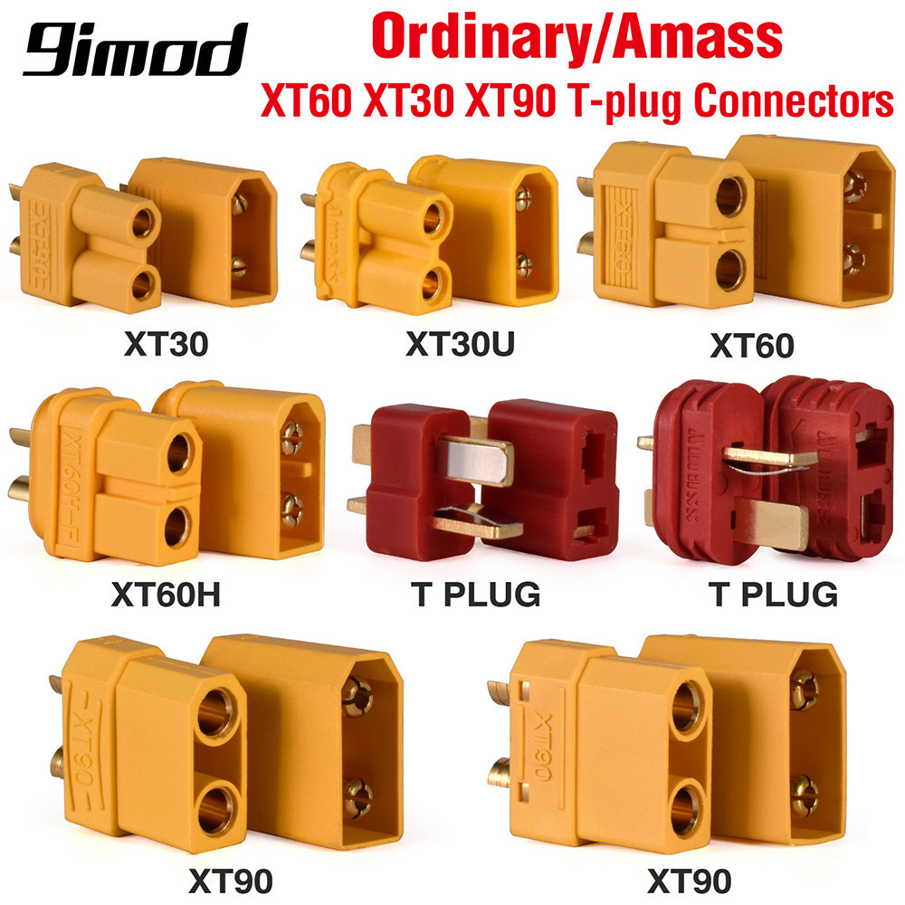 9IMOD XT60 XT30 XT90 T-plug Male Female Bullet Connectors Amass XT30U XT60H Power Plugs | Shopee ...