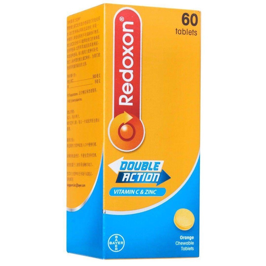 REDOXON DOUBLE ACTION CHEWABLE TAB 60S (EXP: 01/2025) | Shopee Malaysia
