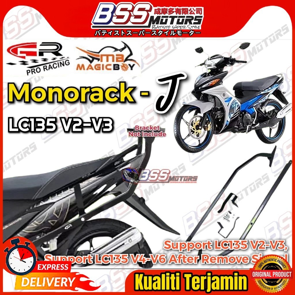 MAGICBOY GR Racing Monorack J Heavy Duty MURAH Yamaha LC135 V2 V3 135LC ...