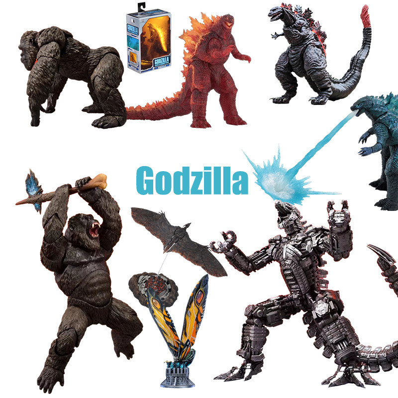 NECA 2024 Godzilla Pink Action Figure King Kong Mothra Rodan Mecha ...