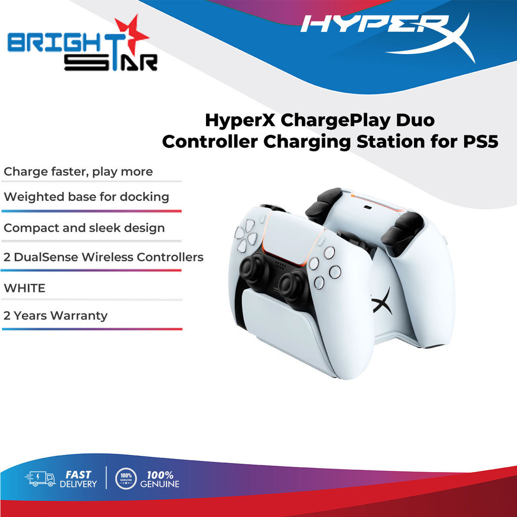 HyperX ChargePlay Duo - Controller Charging Station for PS5 -51P68AA ...