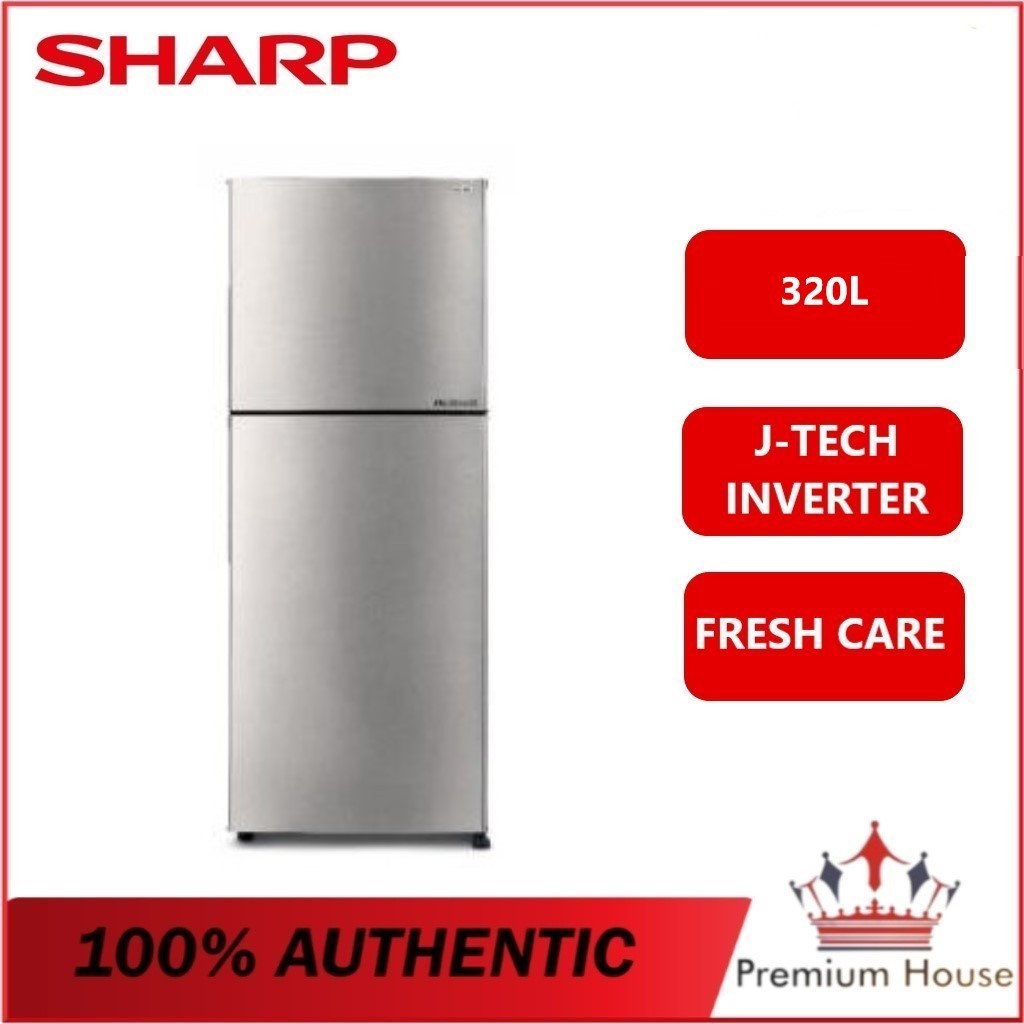 SHARP 320L 2 DOOR FOLIO SERIES INVERTER FRIDGE SJ3222MSS | Shopee Malaysia