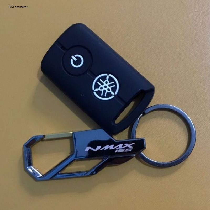 GANTUNGAN Nmax logo Keychain Package+cover Silicone remote smart key ...