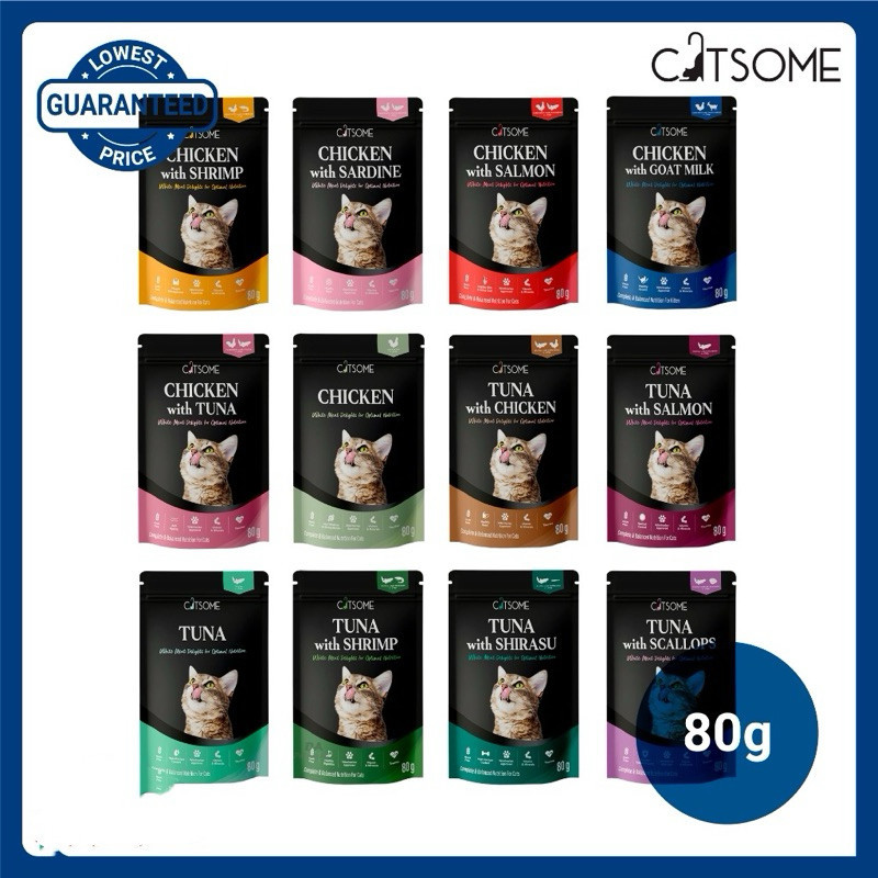 Catsome Cat Wet Food / Pouch 80g (12 Flavors) | Shopee Malaysia