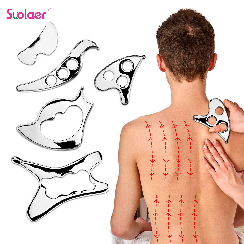 1Pcs Stainless Steel Gua Sha Scraper Physical Therapy Fascia Knife ...