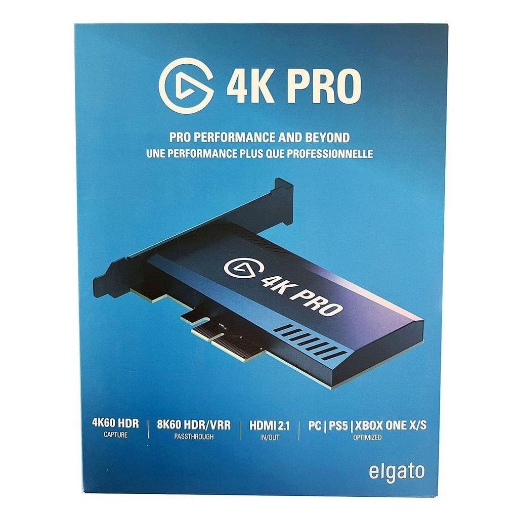 Elgato 4K Pro PCIe Game Capture Card (10GBK9901) - 8K60 Passthrough ...