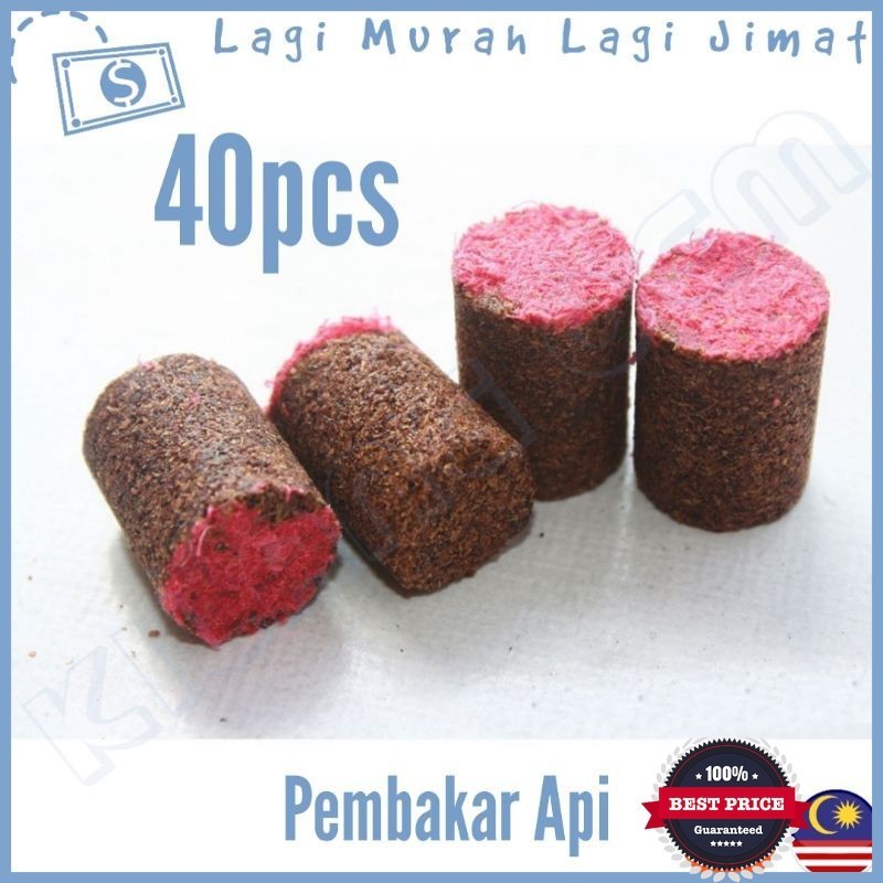 40pcs Fire Starter/Sumbu Api/Nyala Api/Pembakar Arang 火种 | Shopee Malaysia