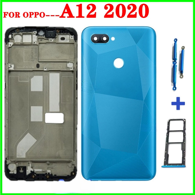 LCD Middle FRAME Back Housing For OPPO A12 Battery Cover Back Door With ...