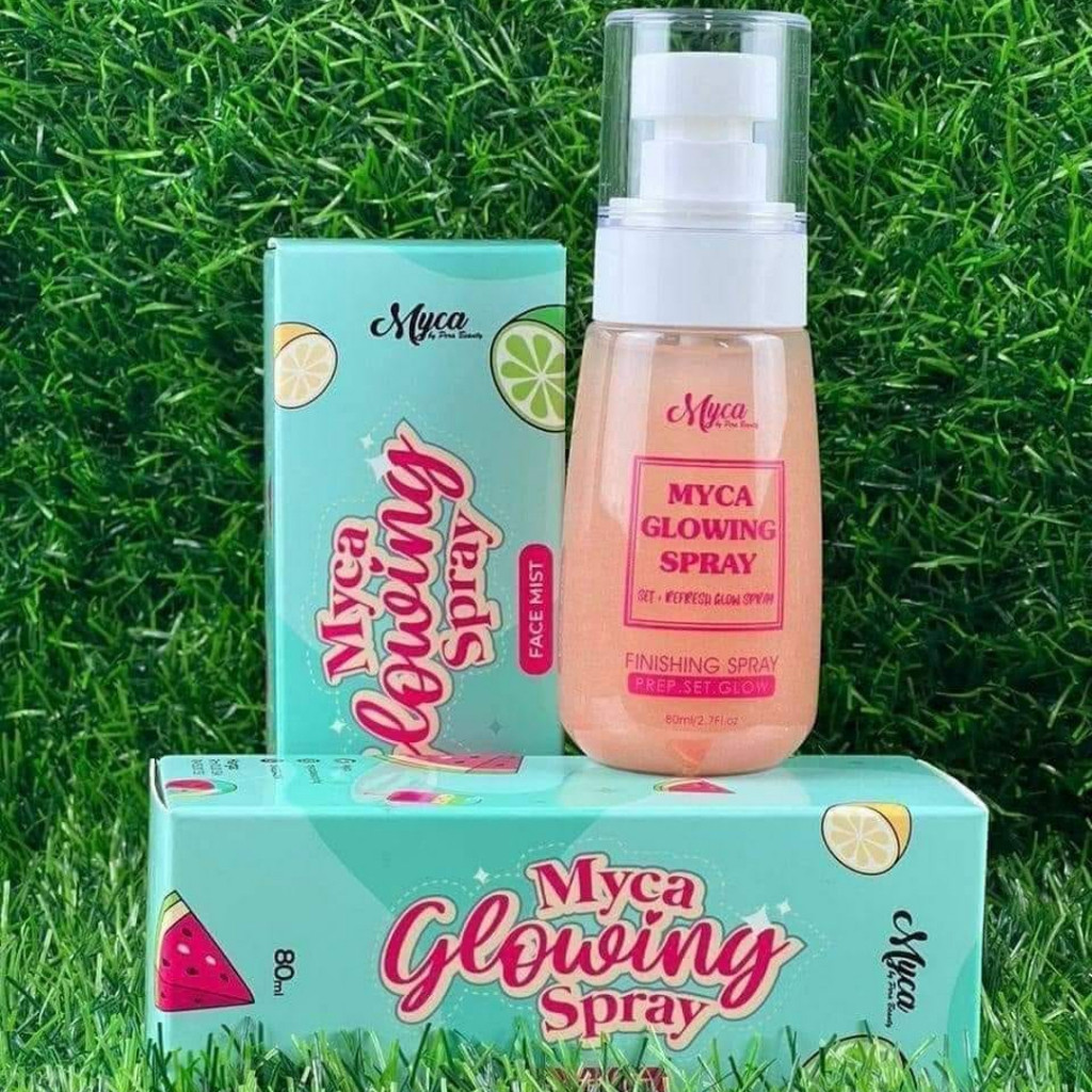Myca Glowing Spray / Myca Beauty Glow Setting Finishing Facemist Face Mist Makeup Setter Mica ...