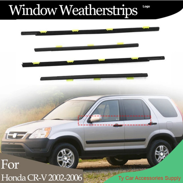 4PCS / SET Car OUTSIDE Window Moulding Weatherstrip Seal Belt Weather ...