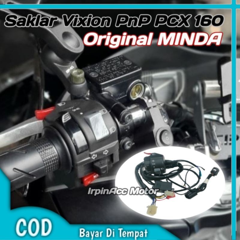 Pcx 160 Light Switch Holder Custom Vixion Minda Switch | Shopee Malaysia