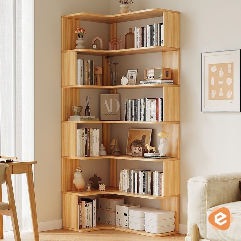 L Shape Multi Layer Storage Rack Home Organizer Shelf Bookshelf Display ...