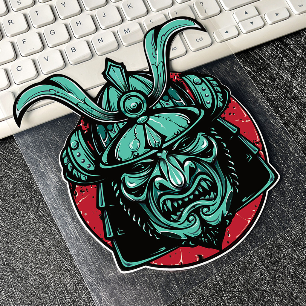Reflector Sticker Length Car Styling JDM Japanese Demon Samurai ...