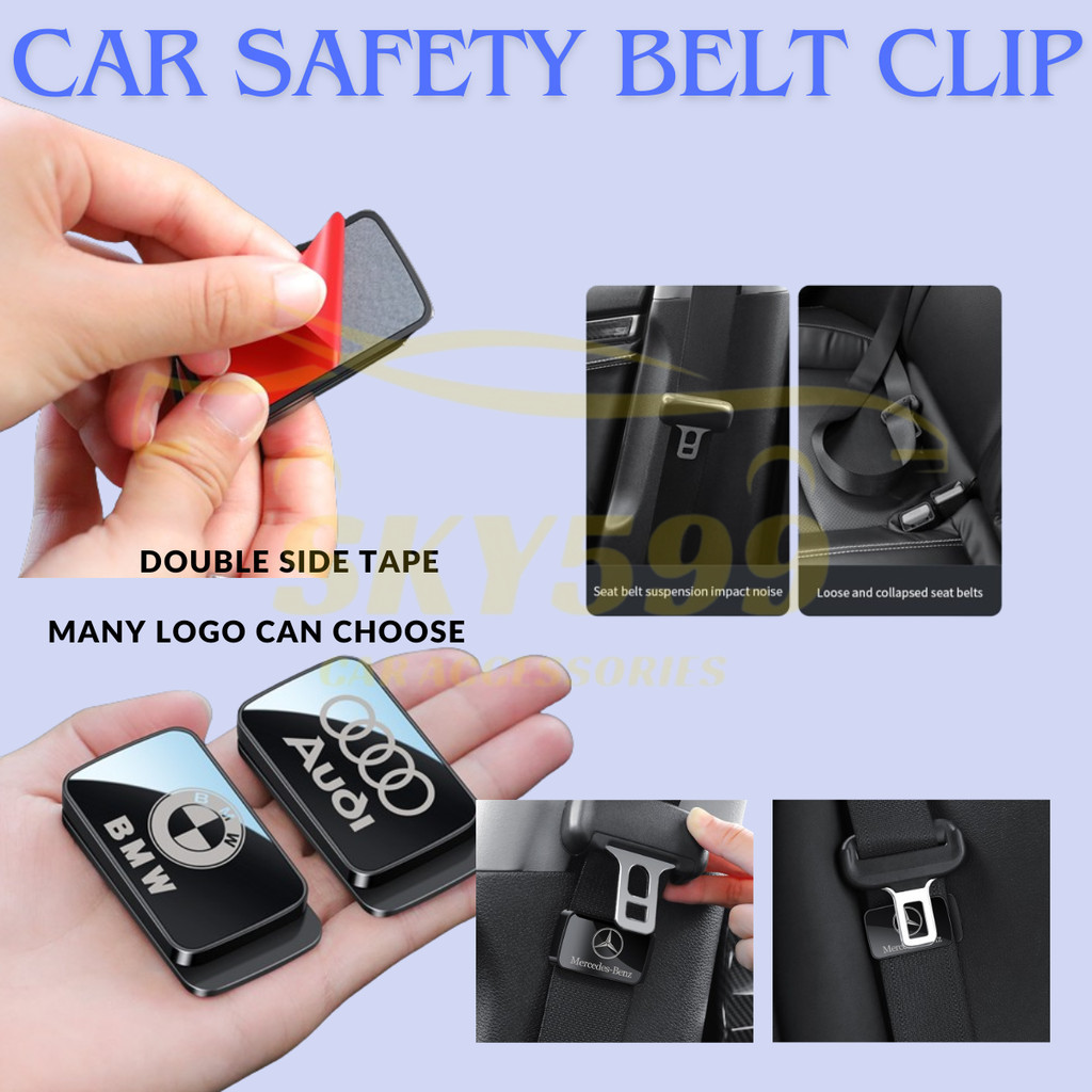 Car Seat Belt Buckle Holder Magnetic Clip Tension Adjuster Belt