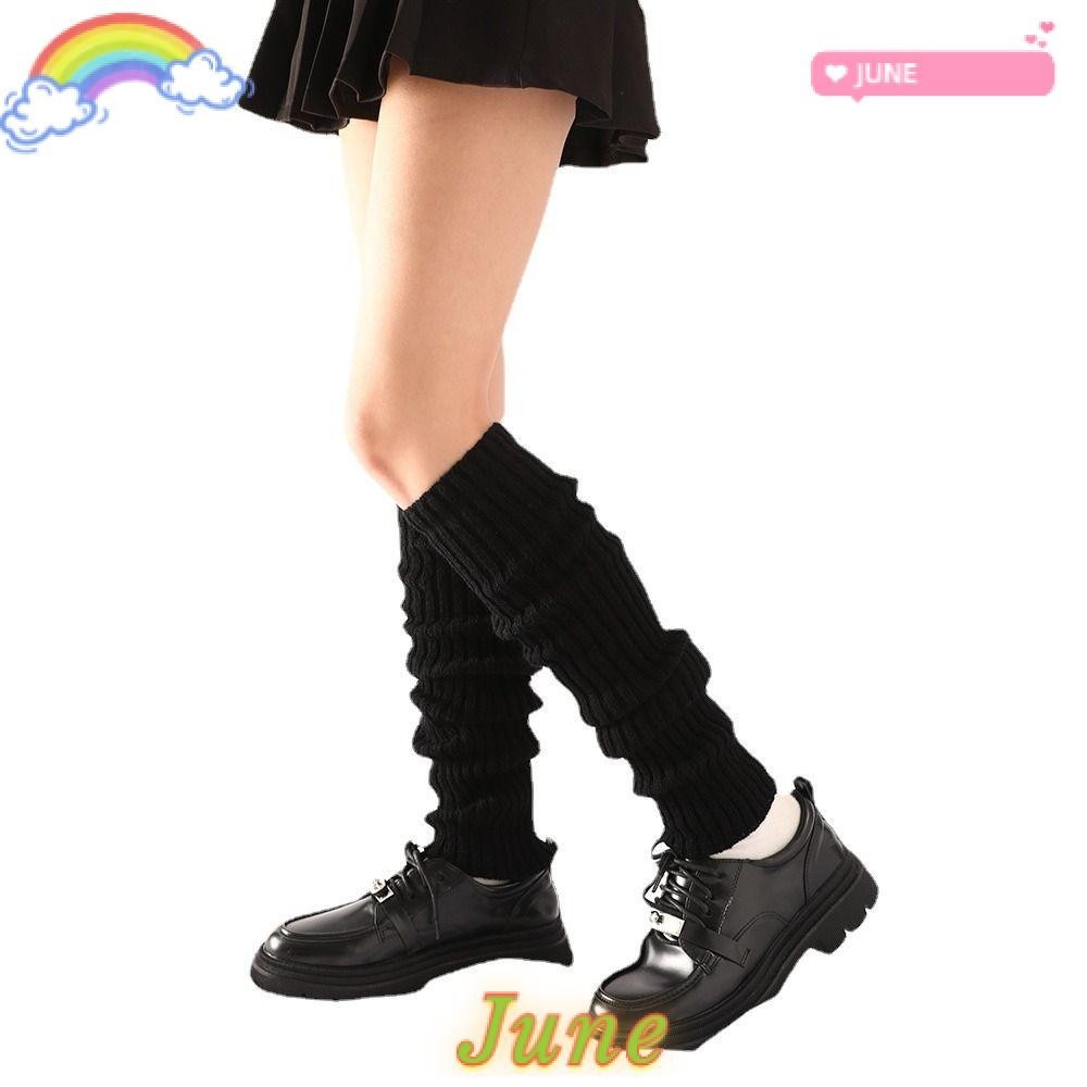 JUNE1 Leg Warmers, Y2K Punk Gothic 50cm Long Socks, Fashion Crochet ...