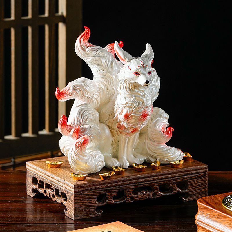 Nine-tailed Fox Ornaments Spirit Fox Lucky Little Fox Fairy Fox Buddha ...