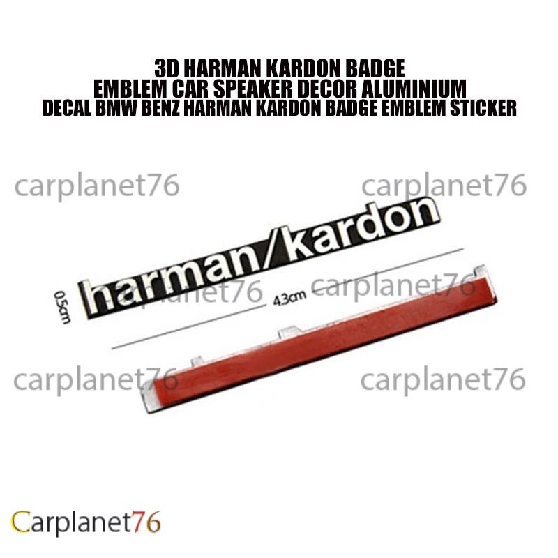 3D HARMAN KARDON BADGE EMBLEM CAR SPEAKER DECOR ALUMINIUM DECAL BMW ...