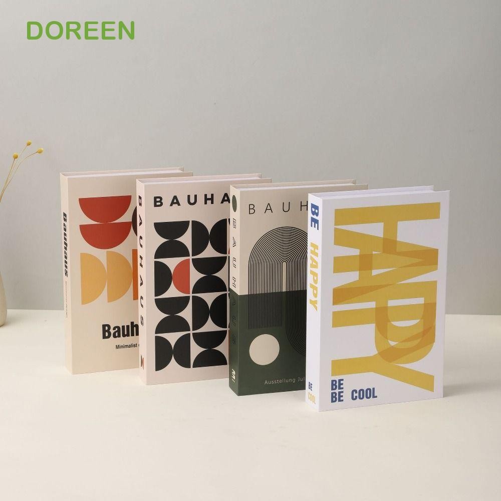DOREEN Fake Books, Nordic Style Paper Craft Graphic Simulated Books ...