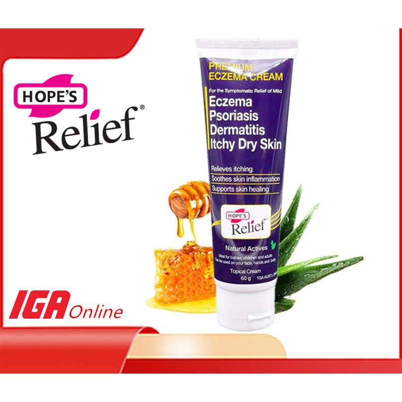 [EXP 04/2027] Hope's Relief Eczema Cream ( 60g ) ( Eczema, Psoriasis ...