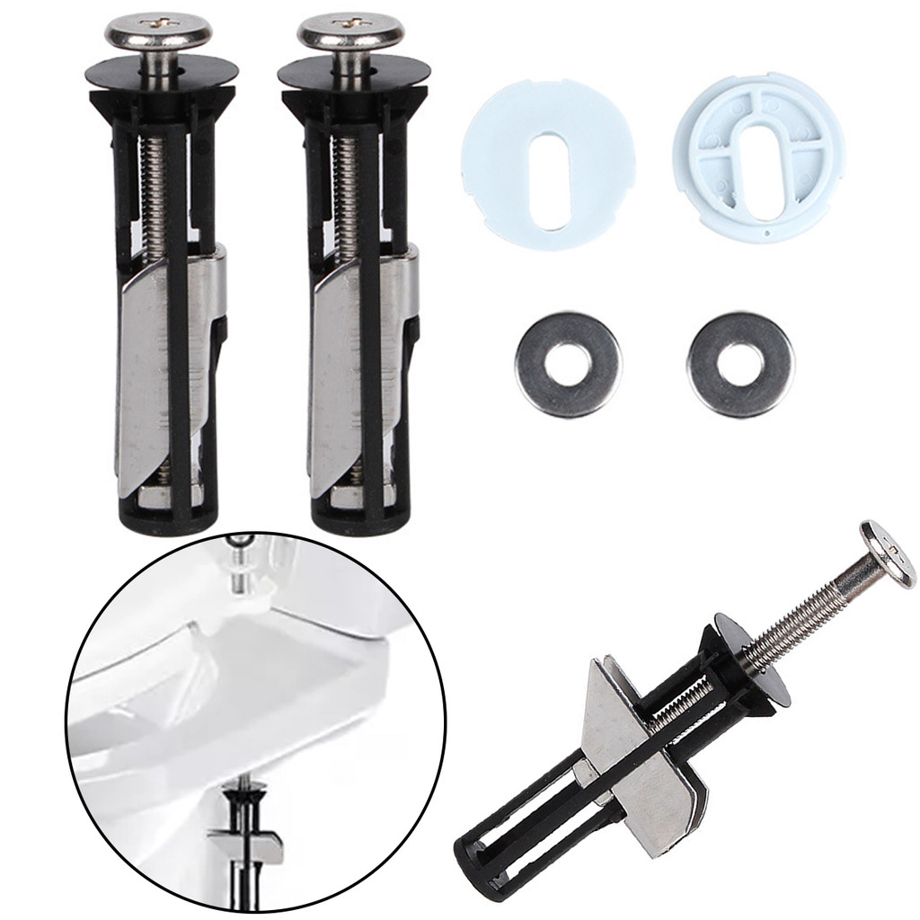 【Brighthor】2Pcs Heavy Duty Toilet Seat Fastener Bolt kit Stainless ...