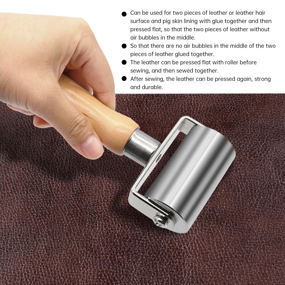 Pcbfun Press Edge Roller Leather craft Glue Laminating Tool Leather ...