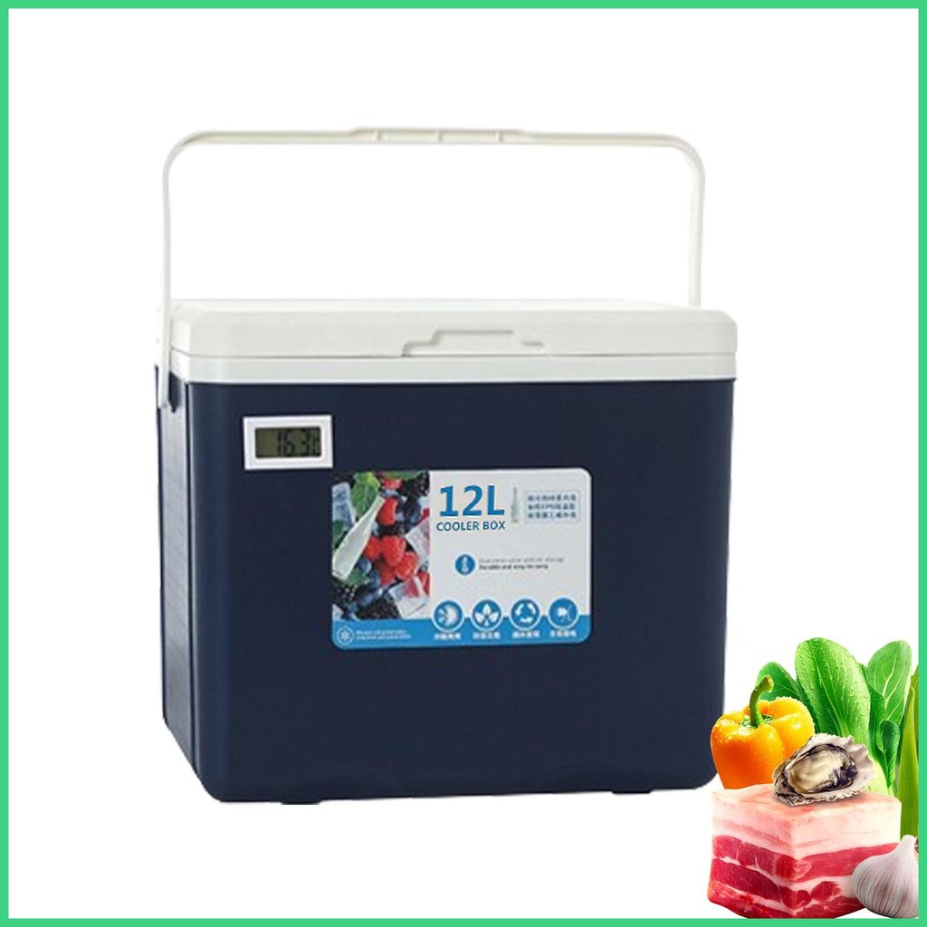 Insulated Box for Car 12L Long-Lasting Cooling Box for Hot Cold ...