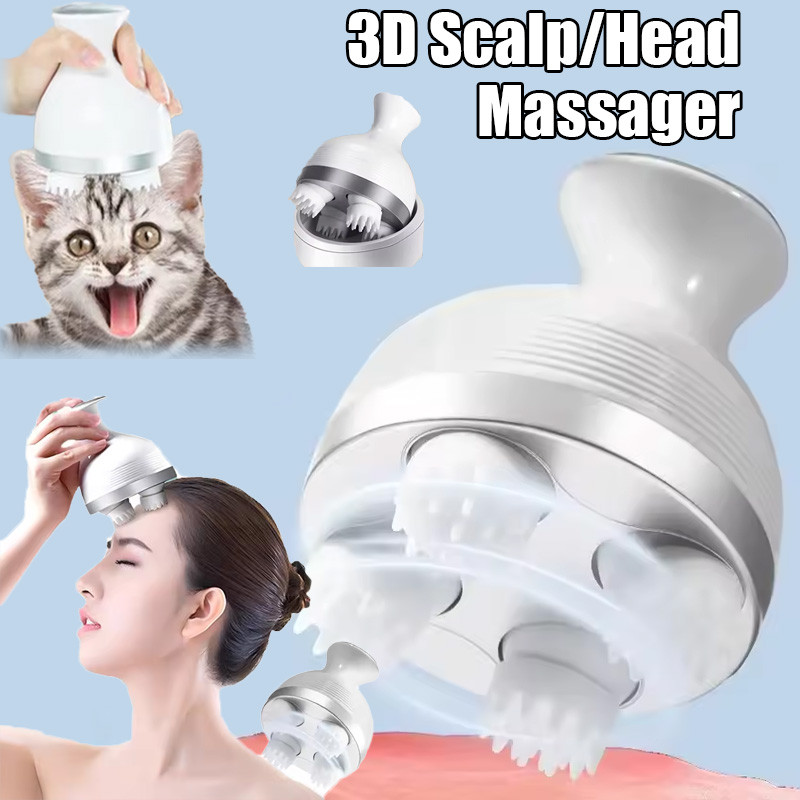 4 Model Smart Head Massager 3D Scalp Massager Electric Hand-held ...