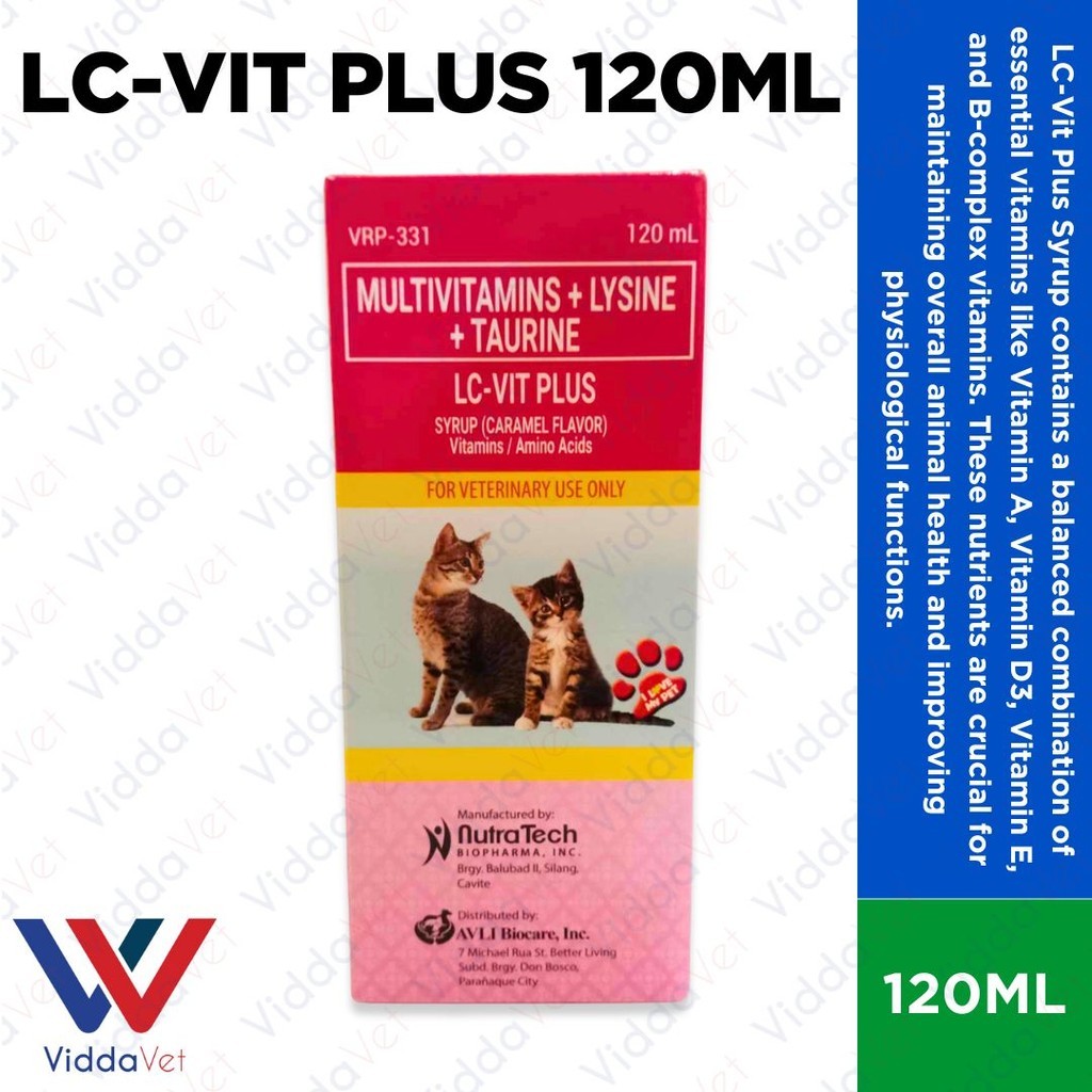 LC Vit Plus Syrup for Cat & Kitten 120ML | Shopee Malaysia
