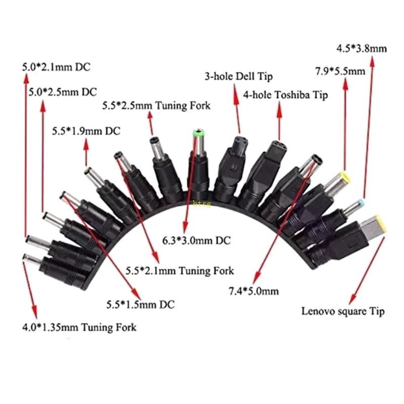 BT USB to DC 5521 Adapter Kit 5 5x2 1mm Female Sockets 34 Connectors ...