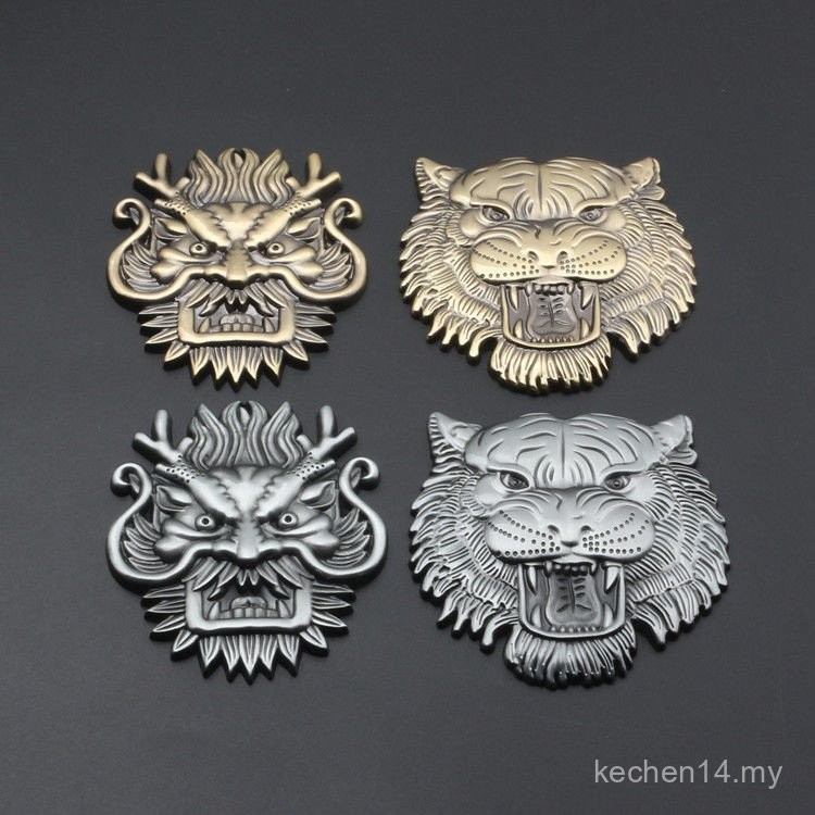 3d Three-Dimensional Metal Tiger Tiger Head Faucet Car Logo Car Sticker ...