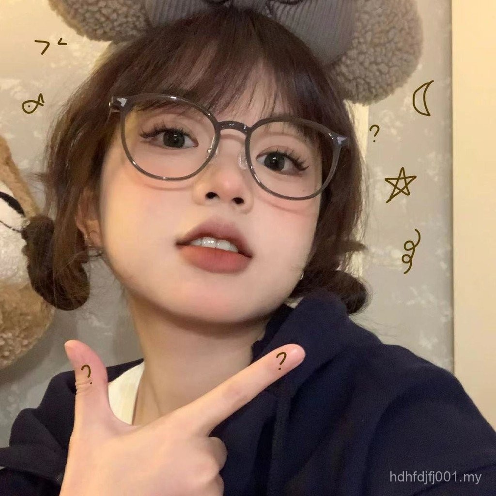 Cermin Mata Miopia Coklat Teh Sejuk untuk Wanita, Preskripsi Boleh ...