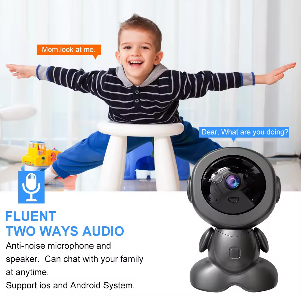 Robot camera Baby Monitor 1080P Home Smart Wireless Baby Monitor Full ...