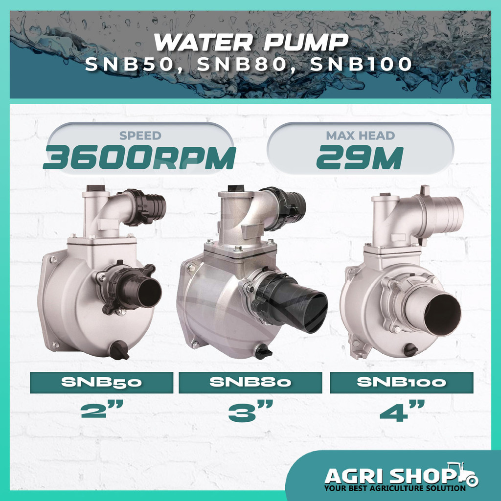 Agrishop Water Pump SNB-50, SNB-80, SNB-100 Efficient, Durable Solutions for Superior Water Flow ...