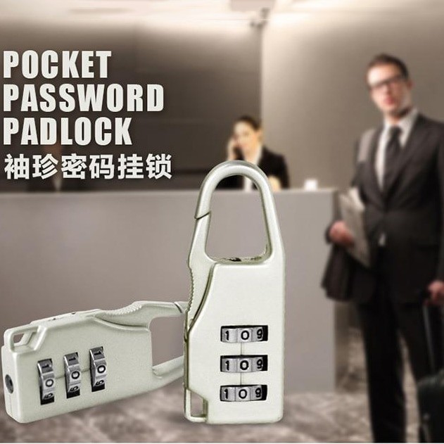 Mini Dial Digits Code Number Password Combination Padlock Safety Travel Security Lock For