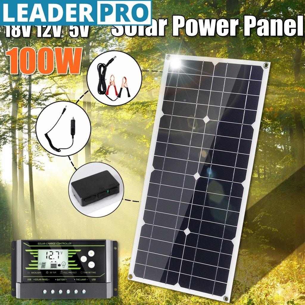 Solar Panel 18/12V Light weight Solar Panel Mono crystalline cells ...
