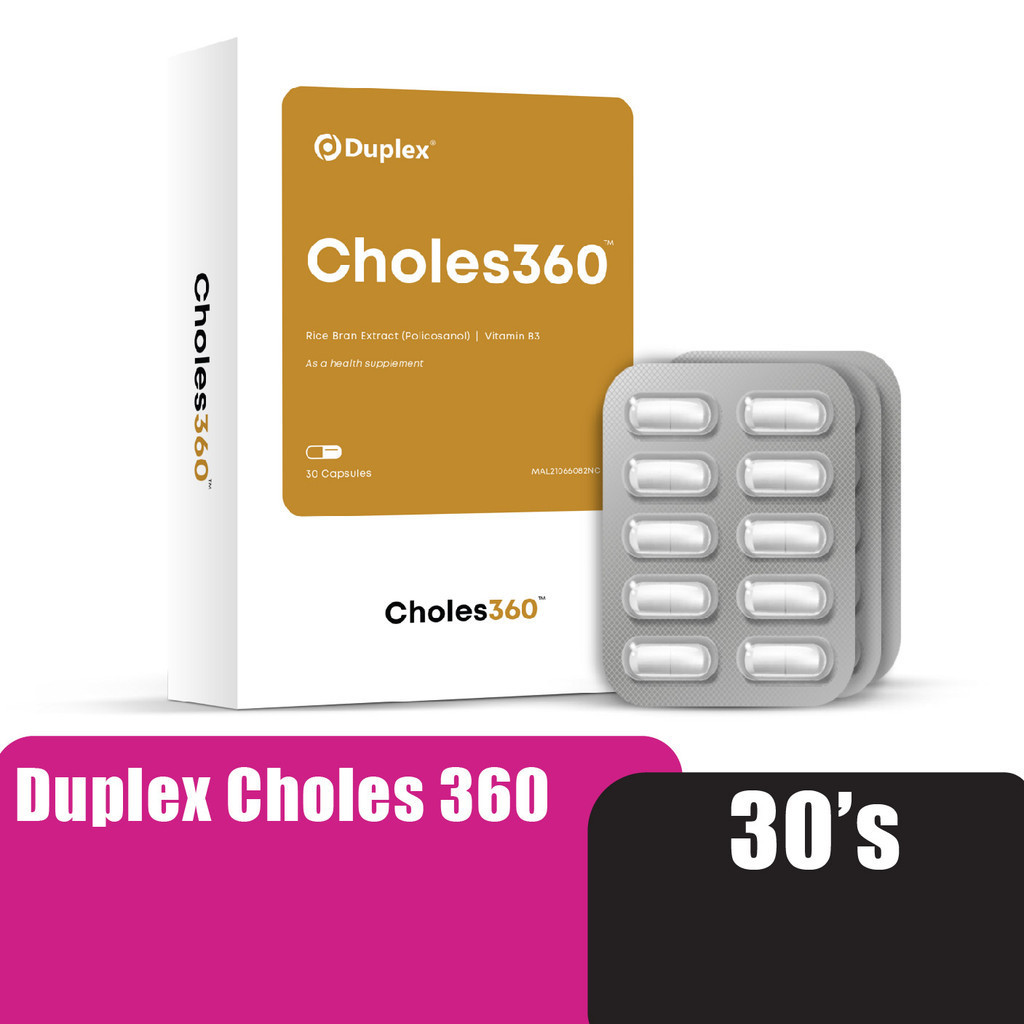 Duplex Choles 360 30's with Vitamin B3 & Rich bran (support well being ...