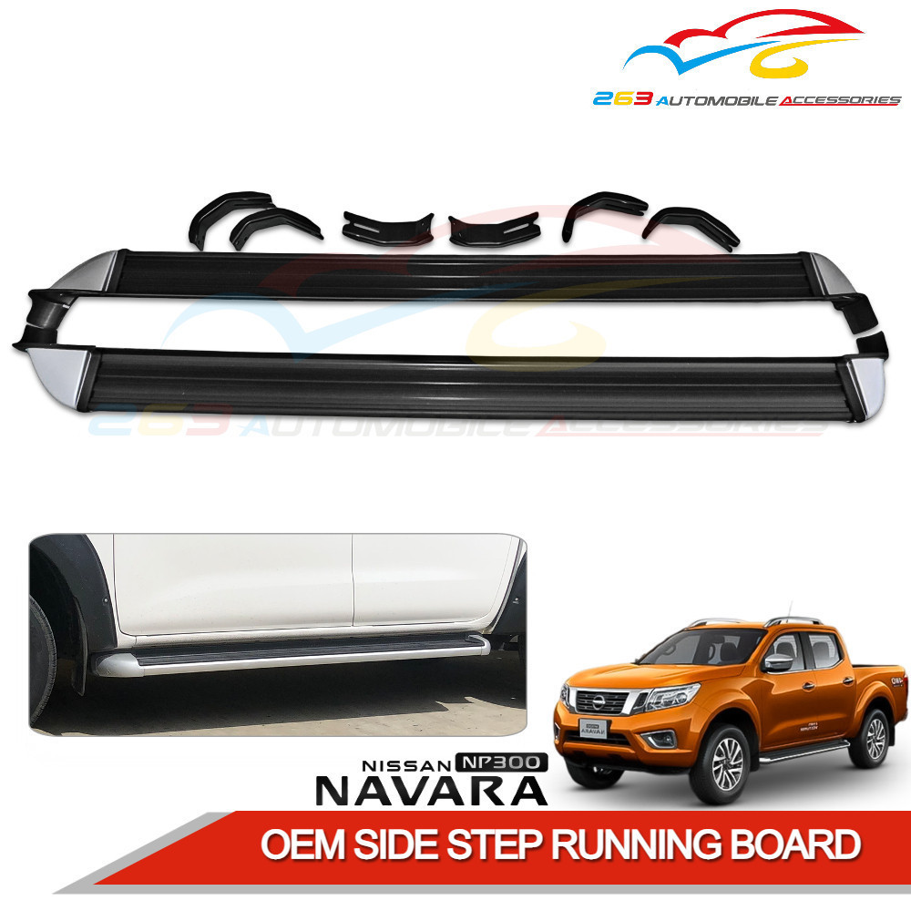 NISSAN NAVARA NP300 2016-2020 OEM SIDE STEP RUNNING BOARD WITH BRACKET ...