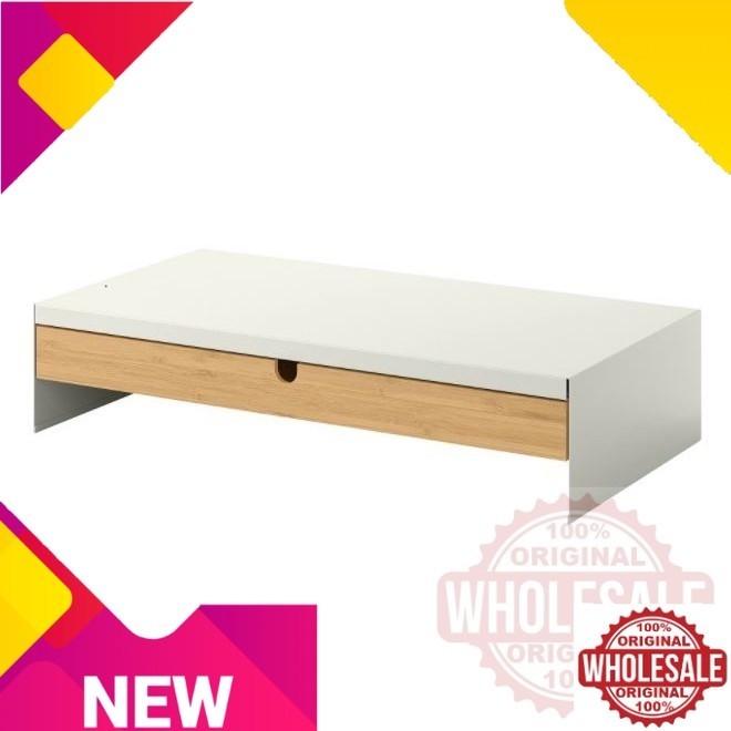 ELLOVEN Monitor stand with drawer | Shopee Malaysia