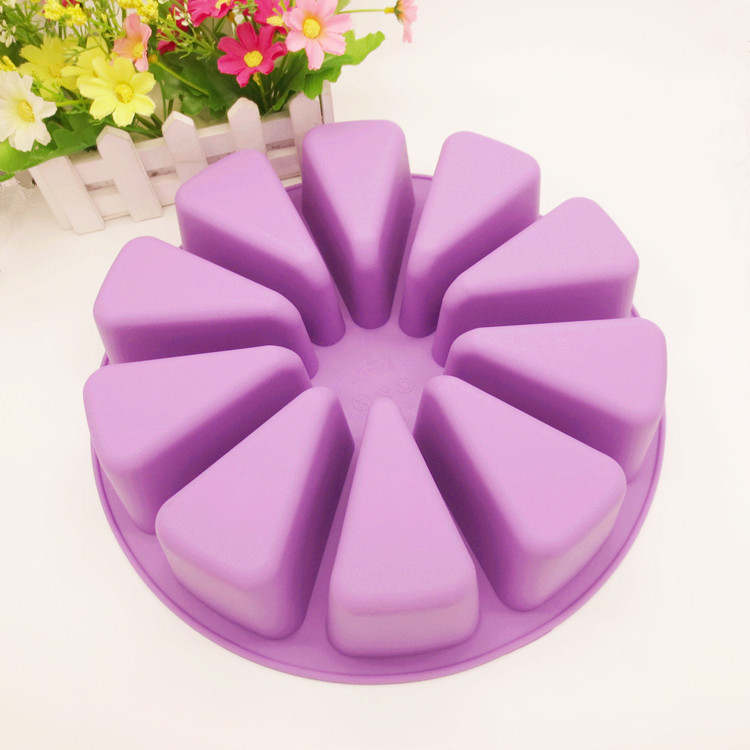 8 Cav Triangle Silicone Mold Jelly Moon Cake Mould 三角形燕菜果冻硅胶模 Acuan ...