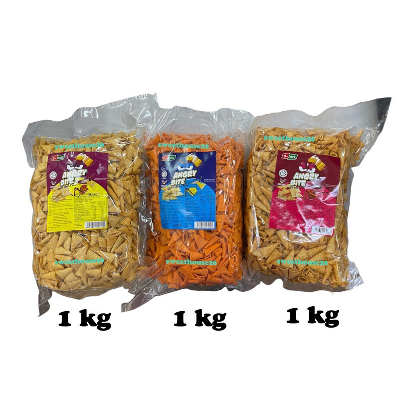Angry Bite Cheese / BBQ / Thai Sweet Chili Corn Shape 1kg | Shopee Malaysia