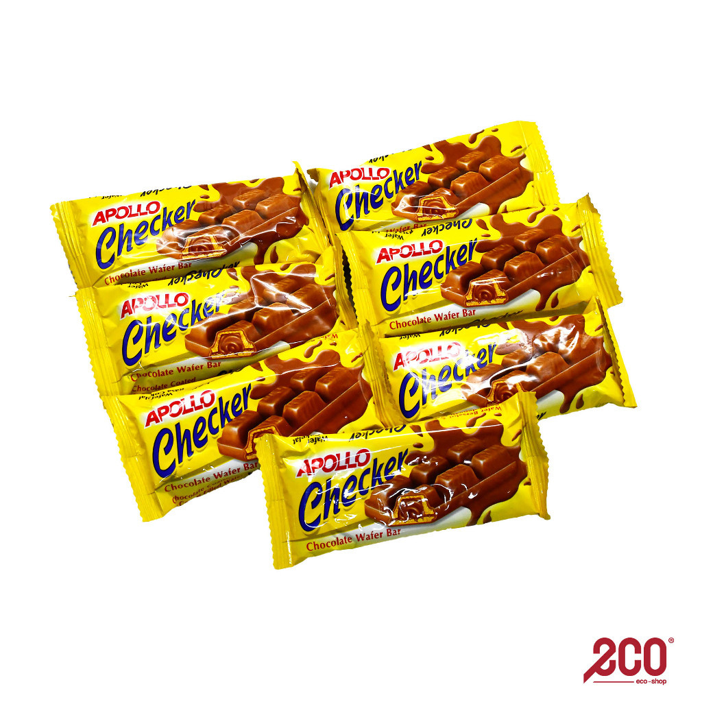 Apollo Checker Chocolate Wafer Bar 7S x 18G - AB-L006-T02-06 | Shopee ...