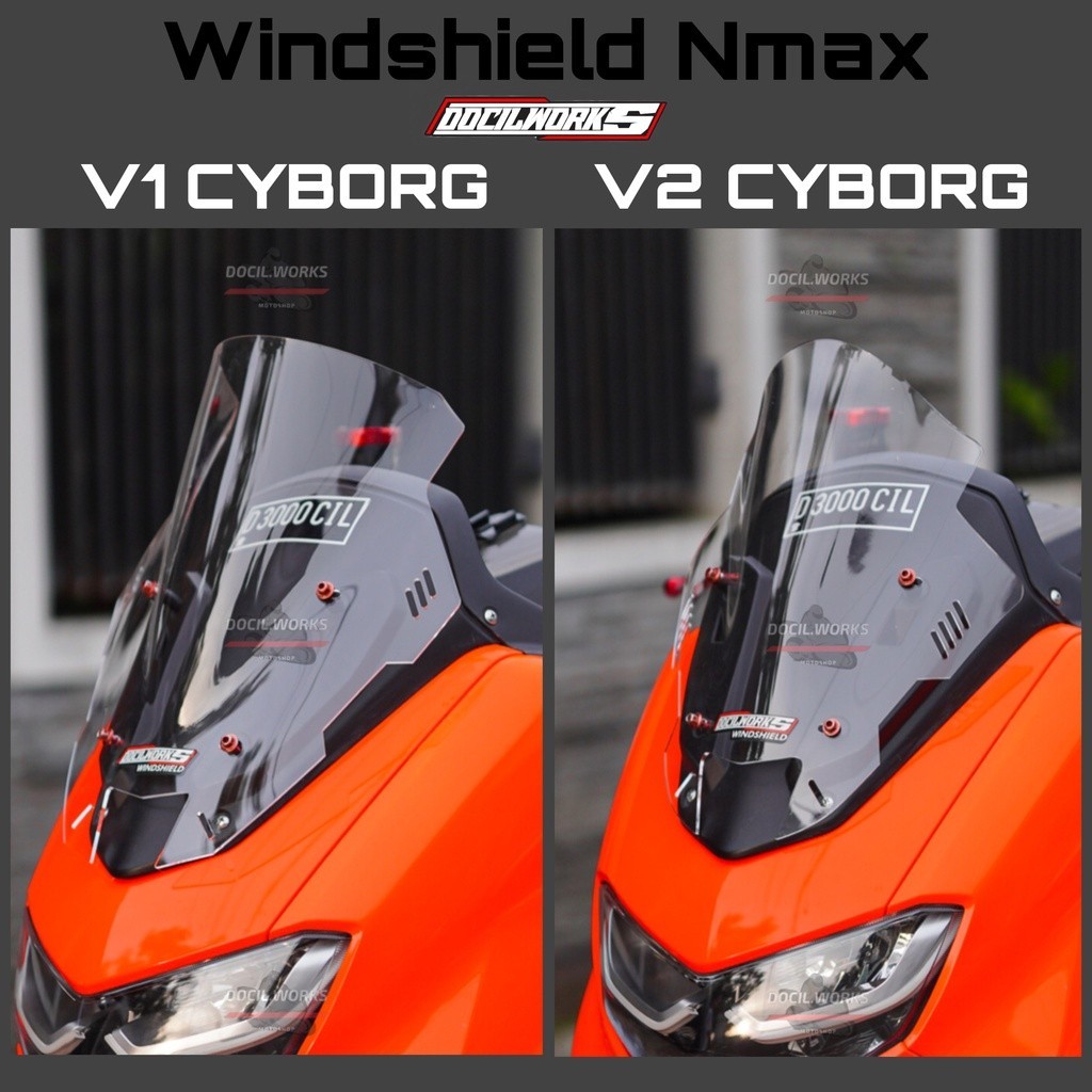 Tdr Model Windshield Visor 100% ORIGINAL Nmax FIN New Nmax Old Nmax ...
