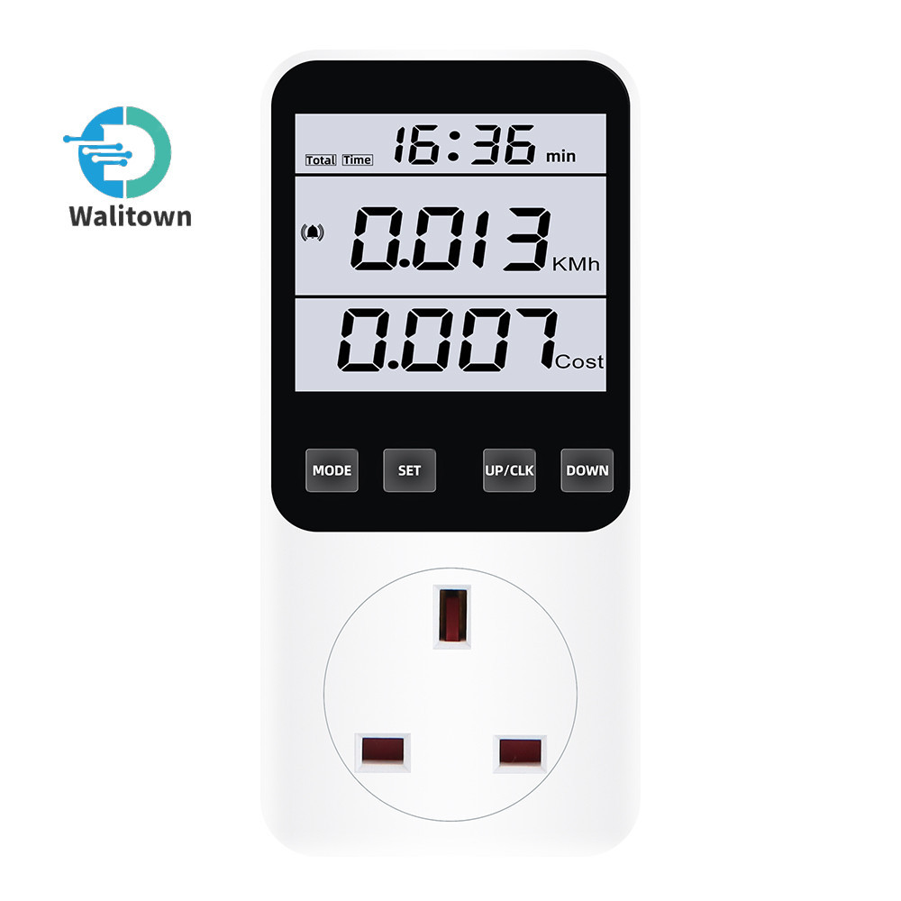 AC120V/230V Multi-Function Backlit Large Screen Power Meter Power ...