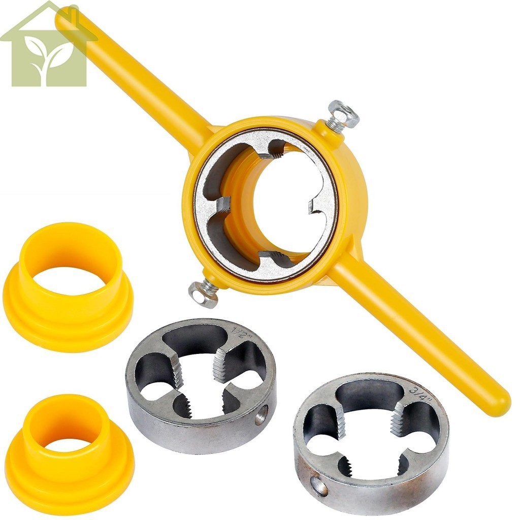 6Pcs PVC Thread Maker Tool Pipe Threader Kit with 1/2 Inch 3/4 Inch 1 ...